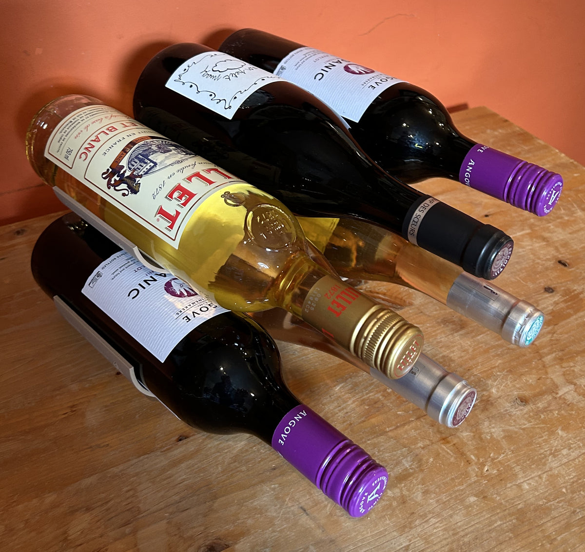 RakaStaka Wine - Space-Saving Wine Racks Ideal for in the Fridge (1 x